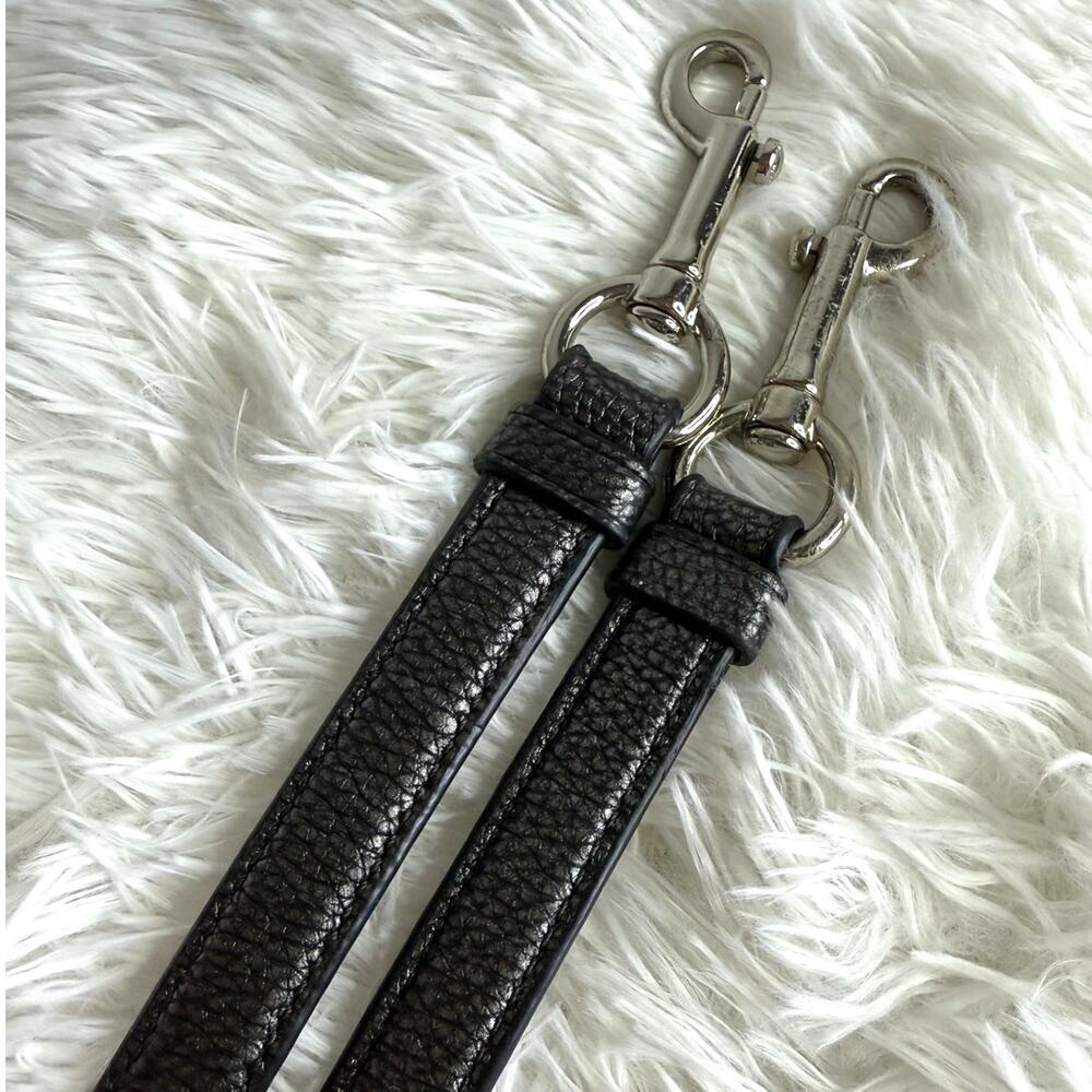 Coach Metallic Silver Black Replacement Strap - Gem
